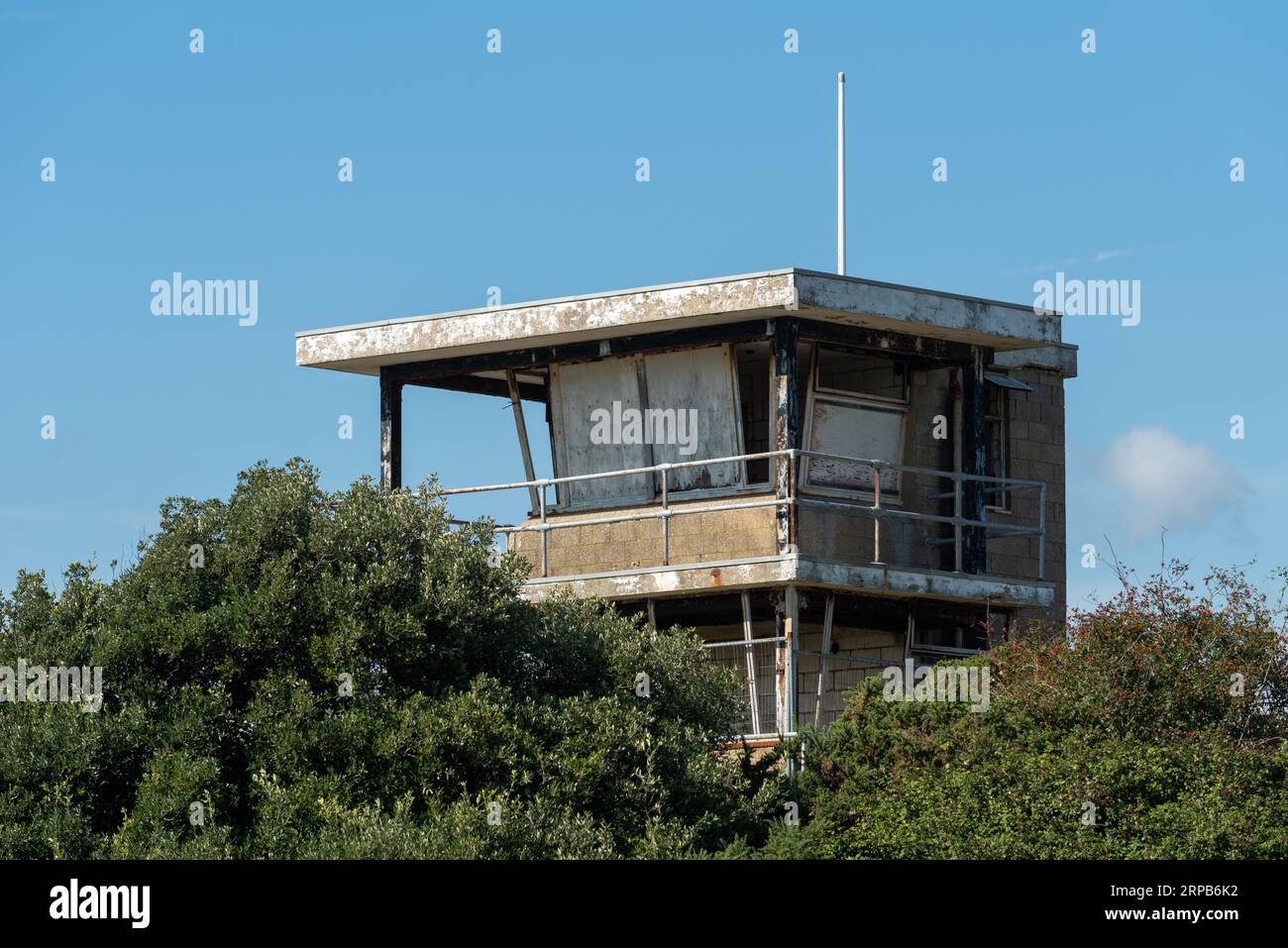 Observation tower on Browndown battery, a former defence battery on the ...