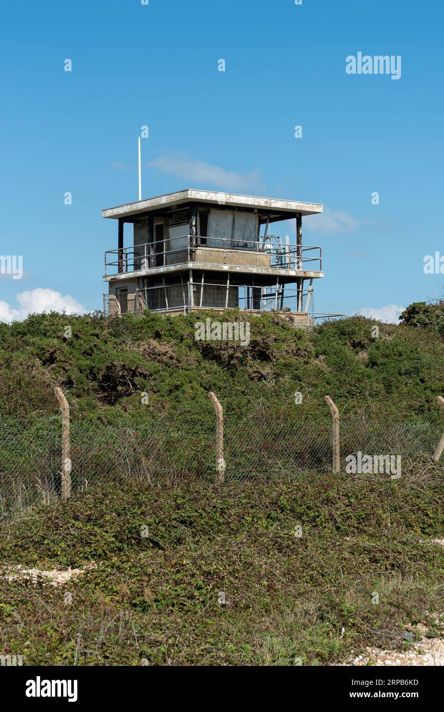 Observation tower on Browndown battery, a former defence battery on the ...