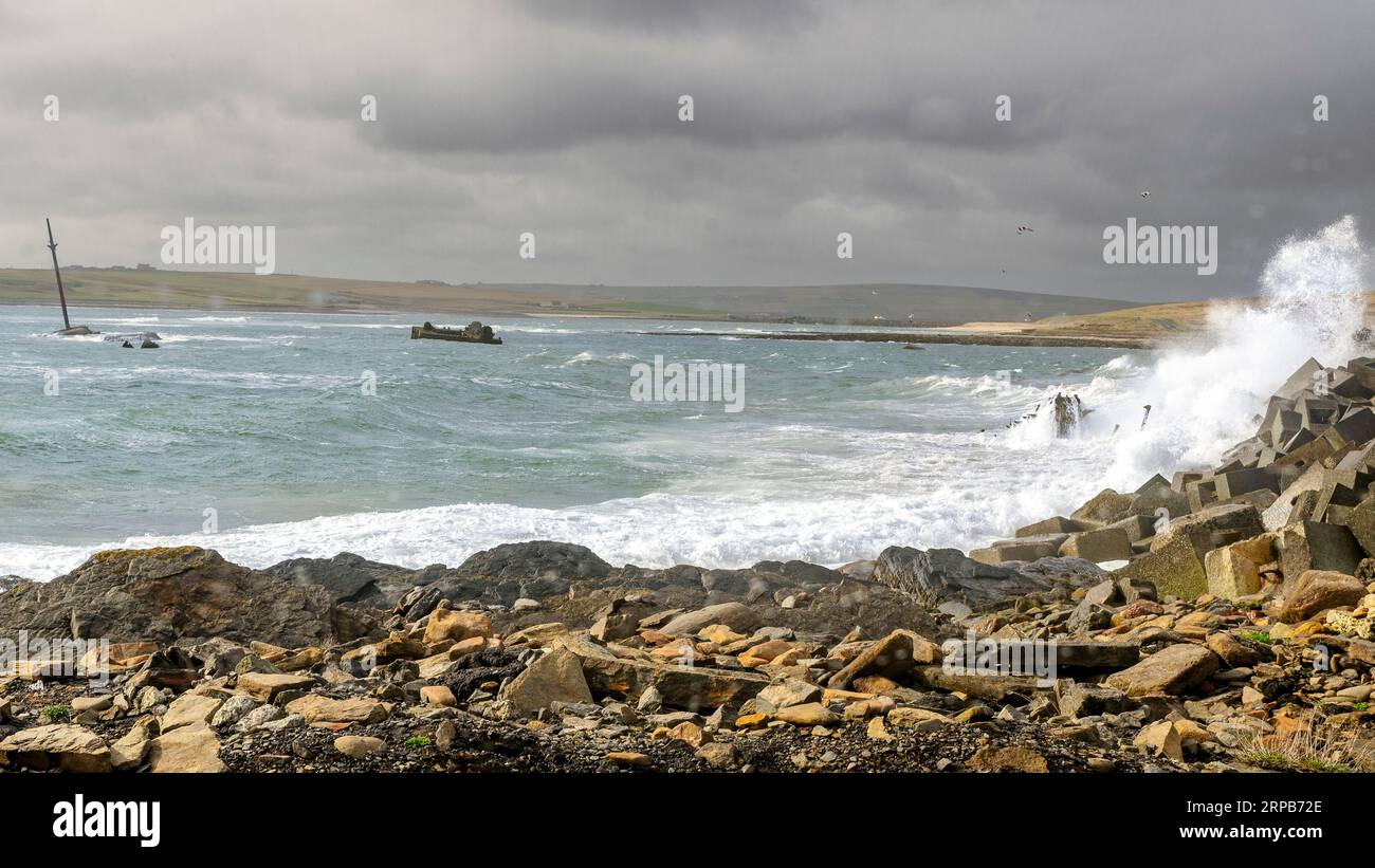 The Blockships of Scapa Flow in the Orkney Islands, Scotland were ...