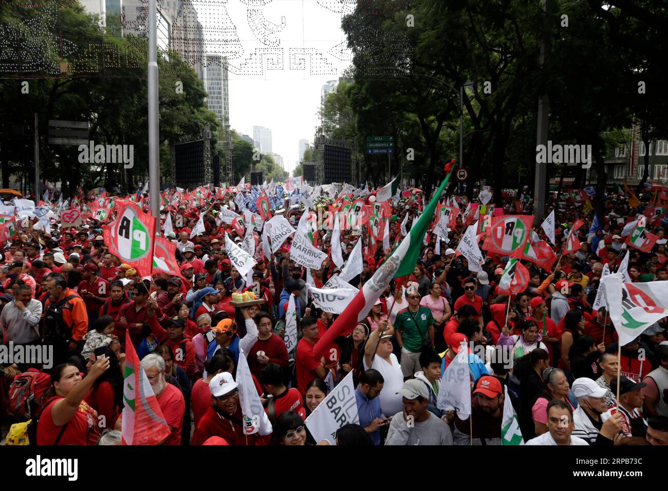 Non Exclusive: September 3, 2023, Mexico City, Mexico: Supporters of ...