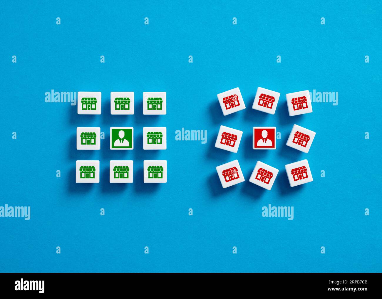 Successful and unsuccessful store managers. Good business skills and ...