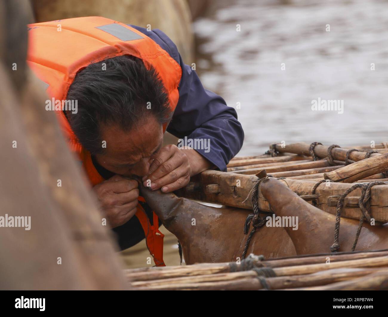 Sheepskin raft hi-res stock photography and images - Alamy