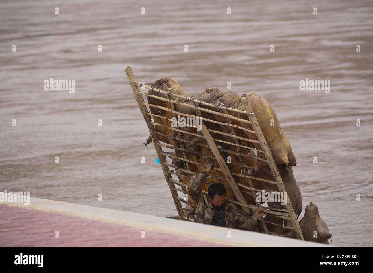 Sheepskin raft hi-res stock photography and images - Alamy