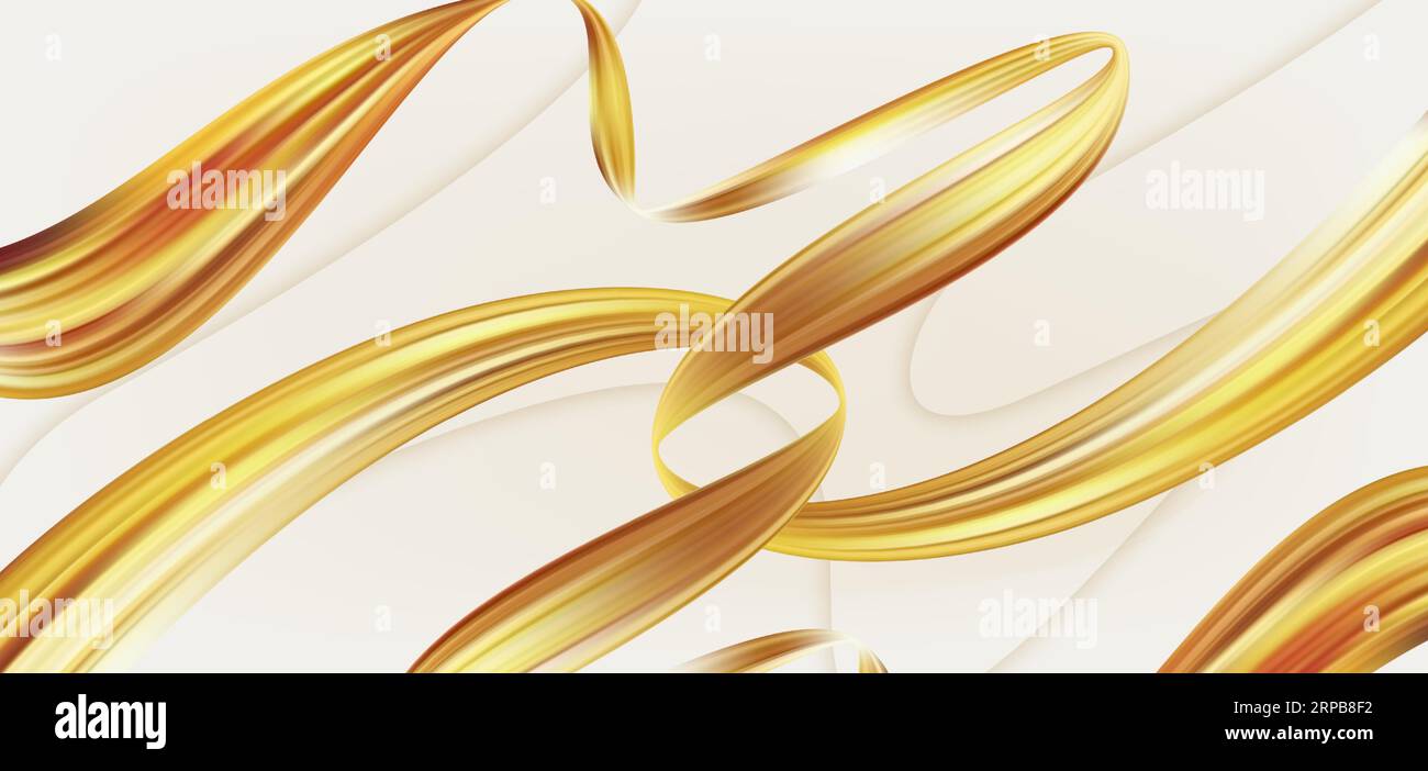 Texture flowing gold cosmetic hi-res stock photography and images - Alamy