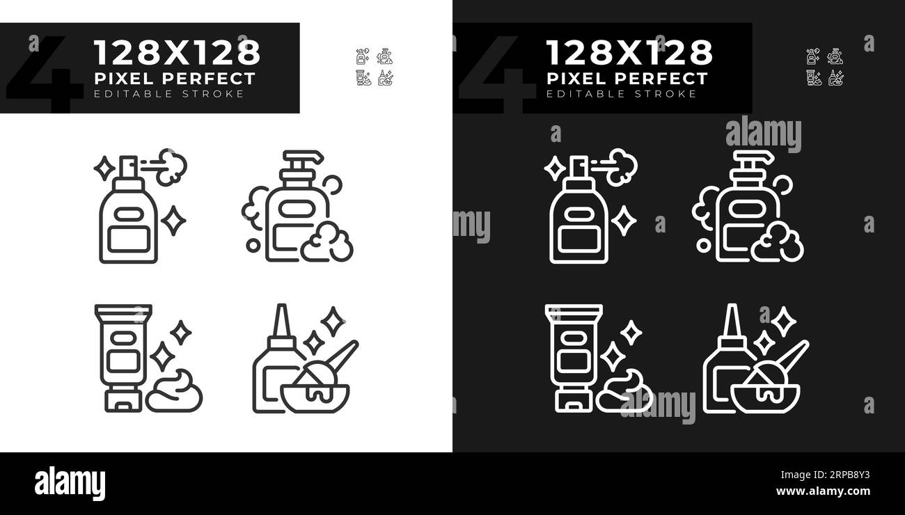 Editable pixel perfect haircare thin line icons pack Stock Vector Image ... Editable pixel perfect haircare thin line icons pack Stock Vector Image ...