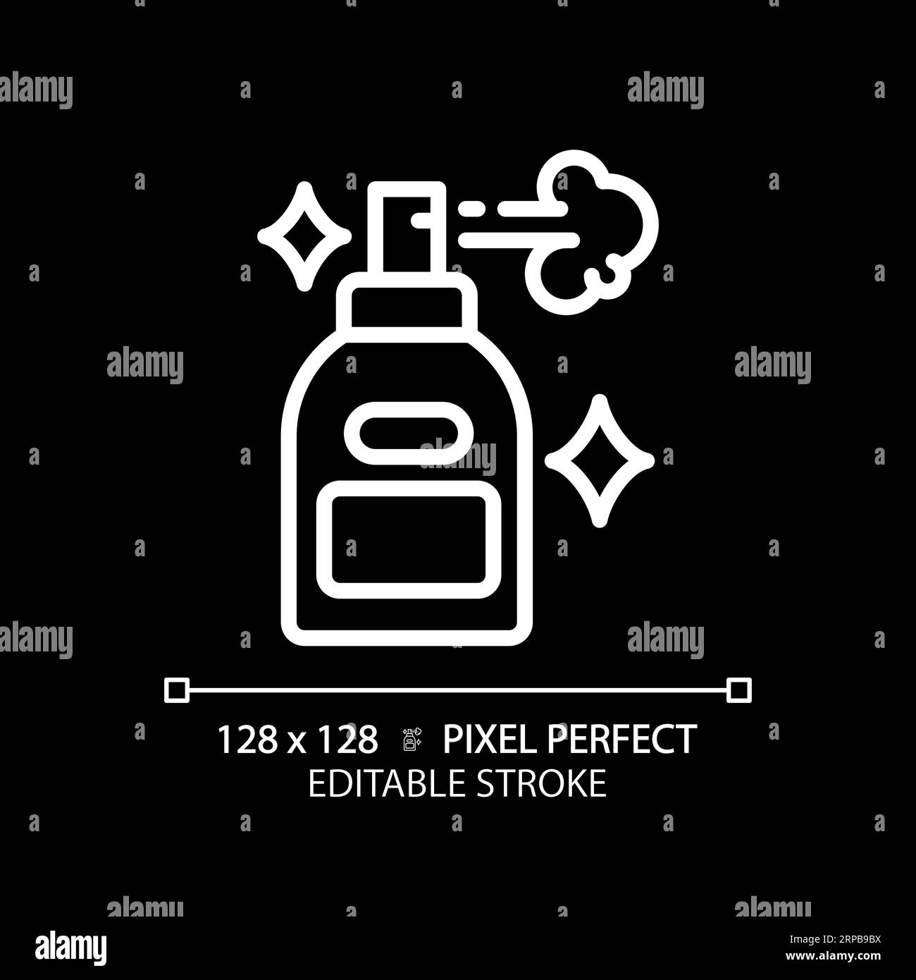 Customizable hair spray thin linear white icon Stock Vector Image & Art - Alamy