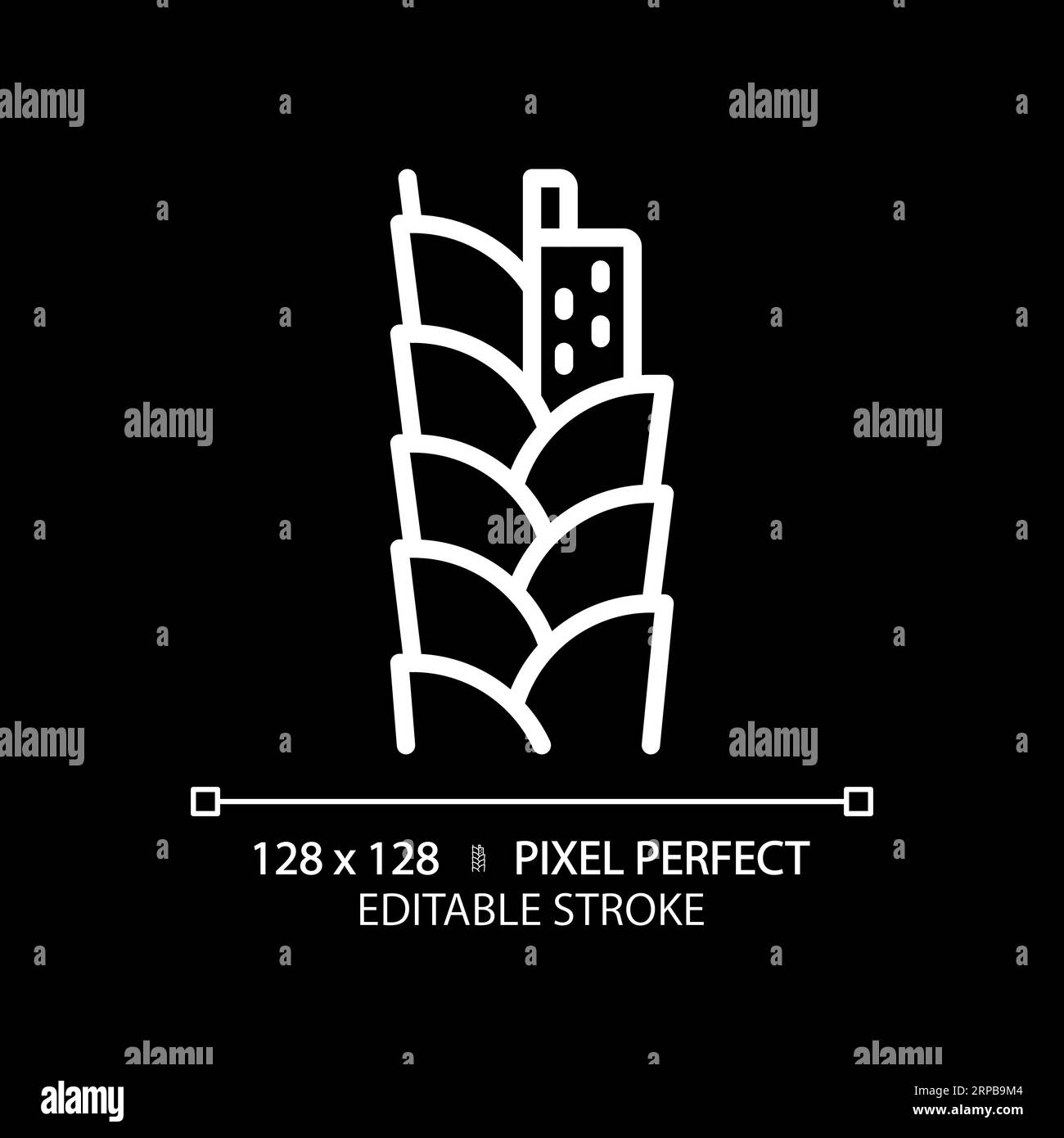 Customizable grooming tool thin linear white icon Stock Vector Image & Art - Alamy