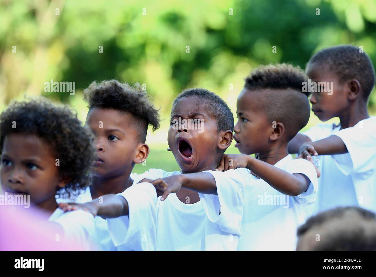 (190603) -- PAMPANGA PROVINCE, June 3, 2019 -- A boy from the ...