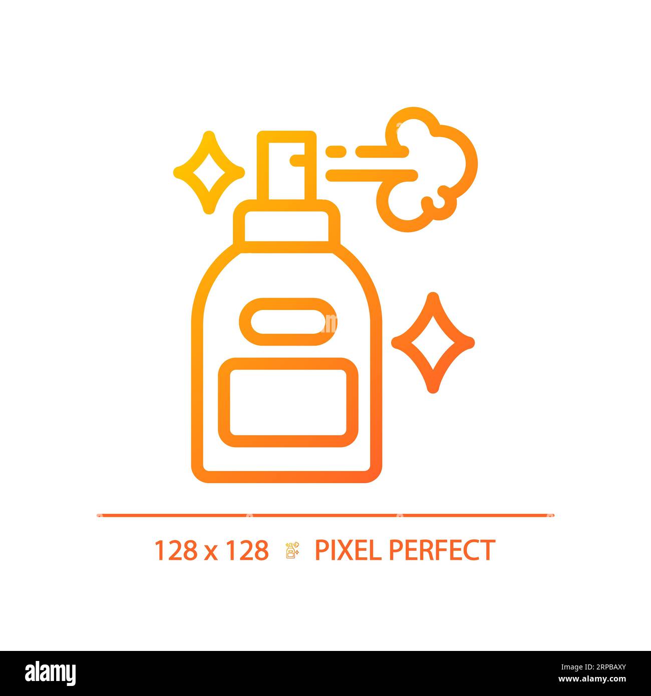 2D hair spray thin linear gradient icon Stock Vector Image & Art - Alamy