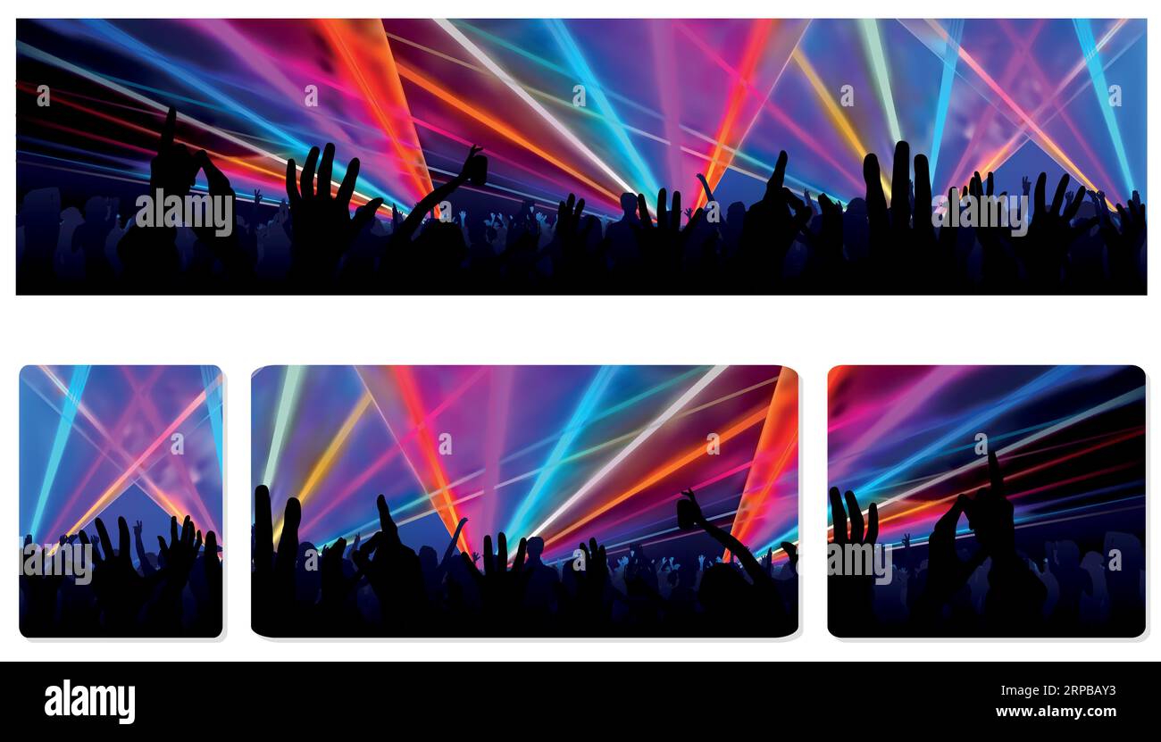 Website Banners with Laser Light Show Stock Vector Image & Art - Alamy
