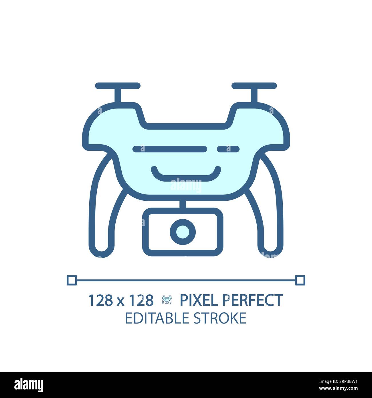 2D customizable thin linear blue drone icon Stock Vector Image & Art ... 2D customizable thin linear blue drone icon Stock Vector Image & Art ...