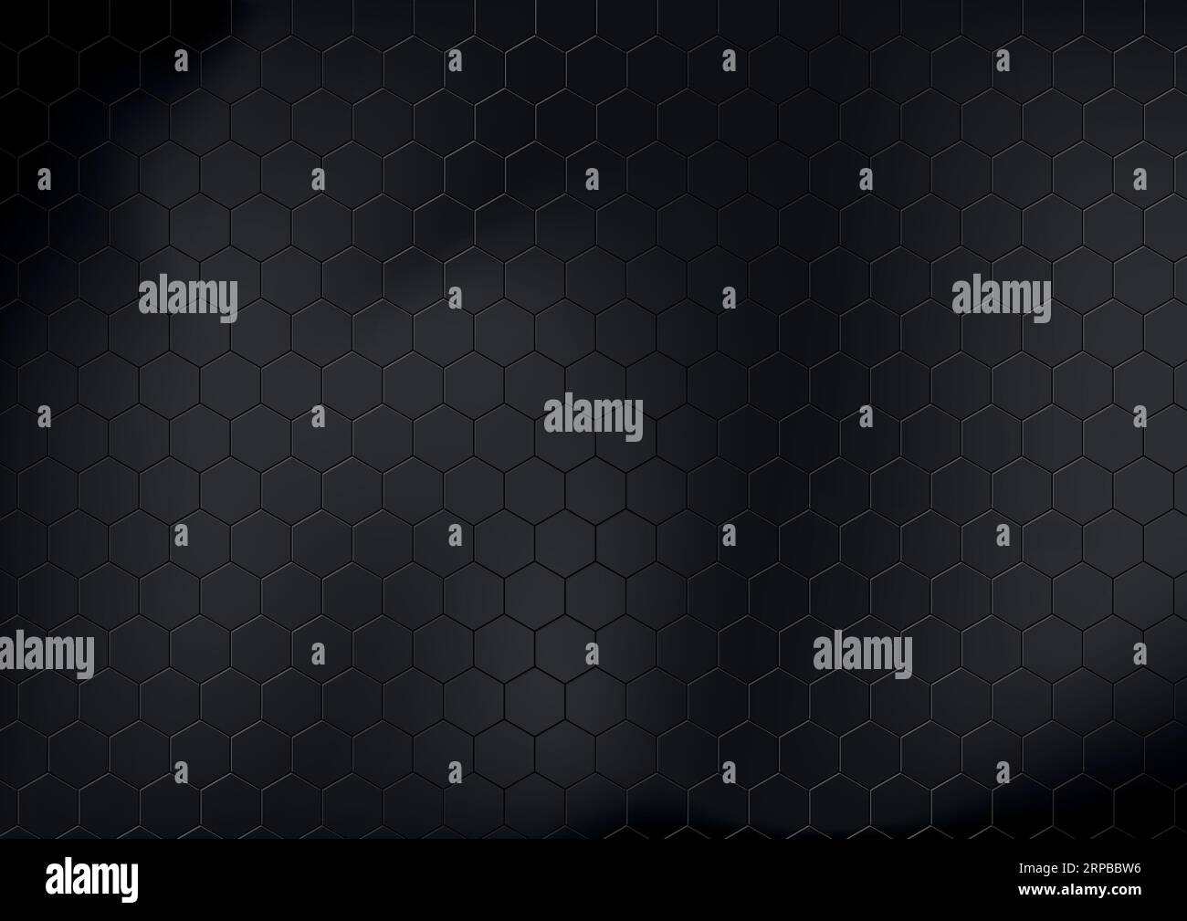 Black Shiny Background with Hexagonal Grid Stock Vector Image & Art - Alamy