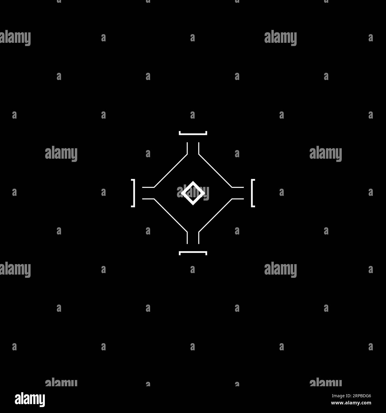 Cyberpunk style cross aim, futuristic target, HUD reticle, cyberpunk ...