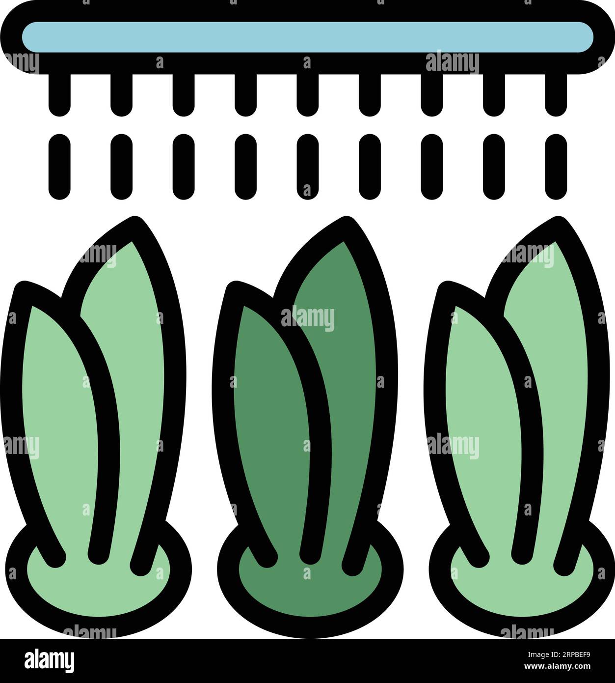 Water plant control icon outline vector. Farm digital. Sensor ...