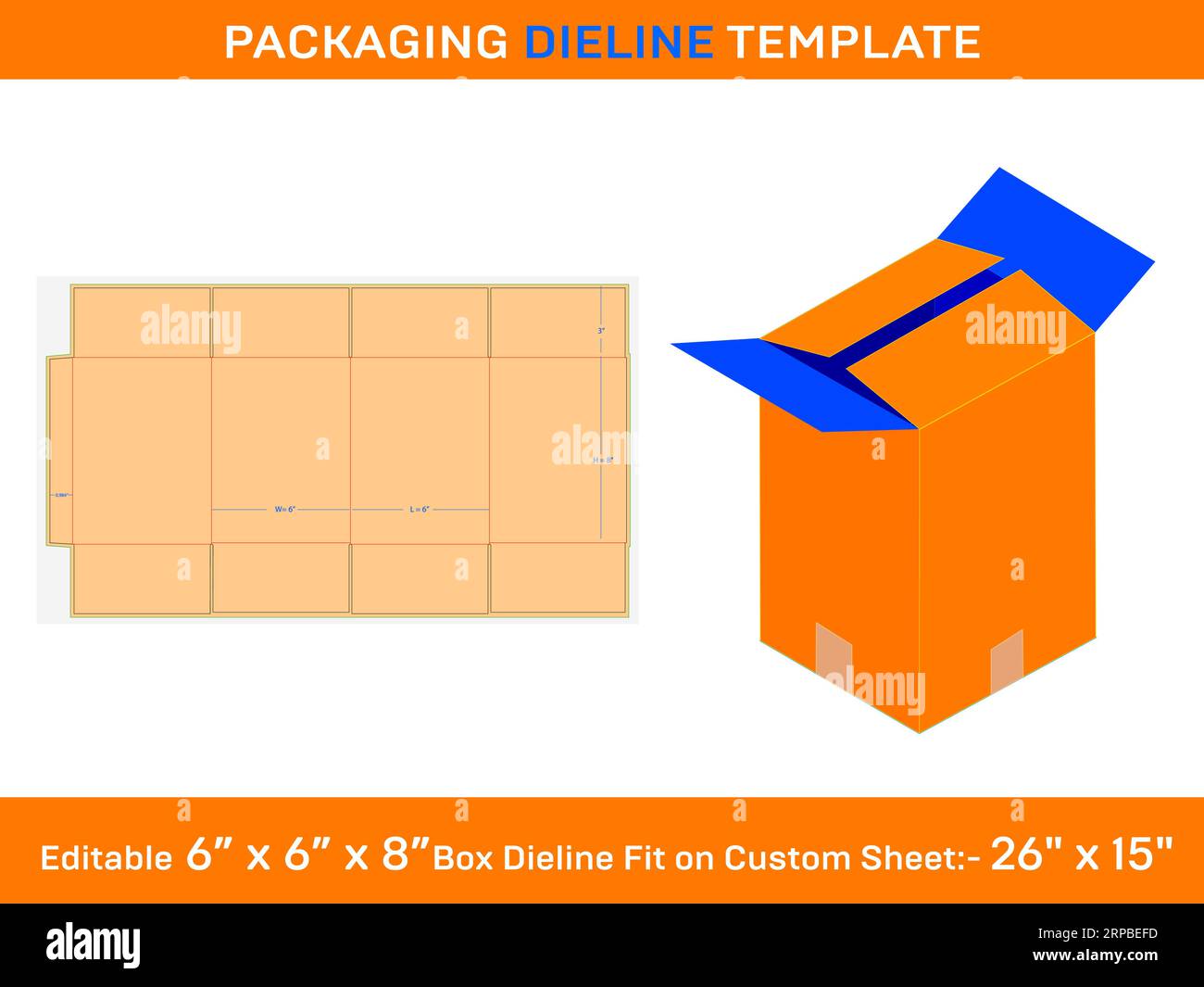 Advertise packaging die line hi-res stock photography and images - Alamy