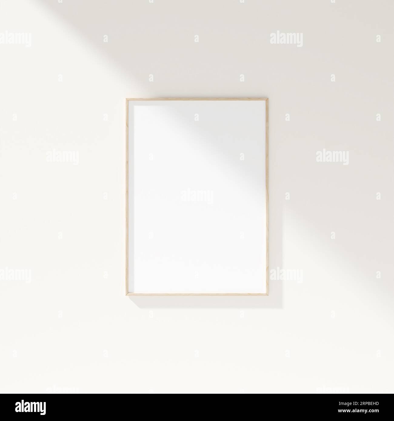 Minimal frame mockup on white wall. Poster mockup. Clean, modern ...