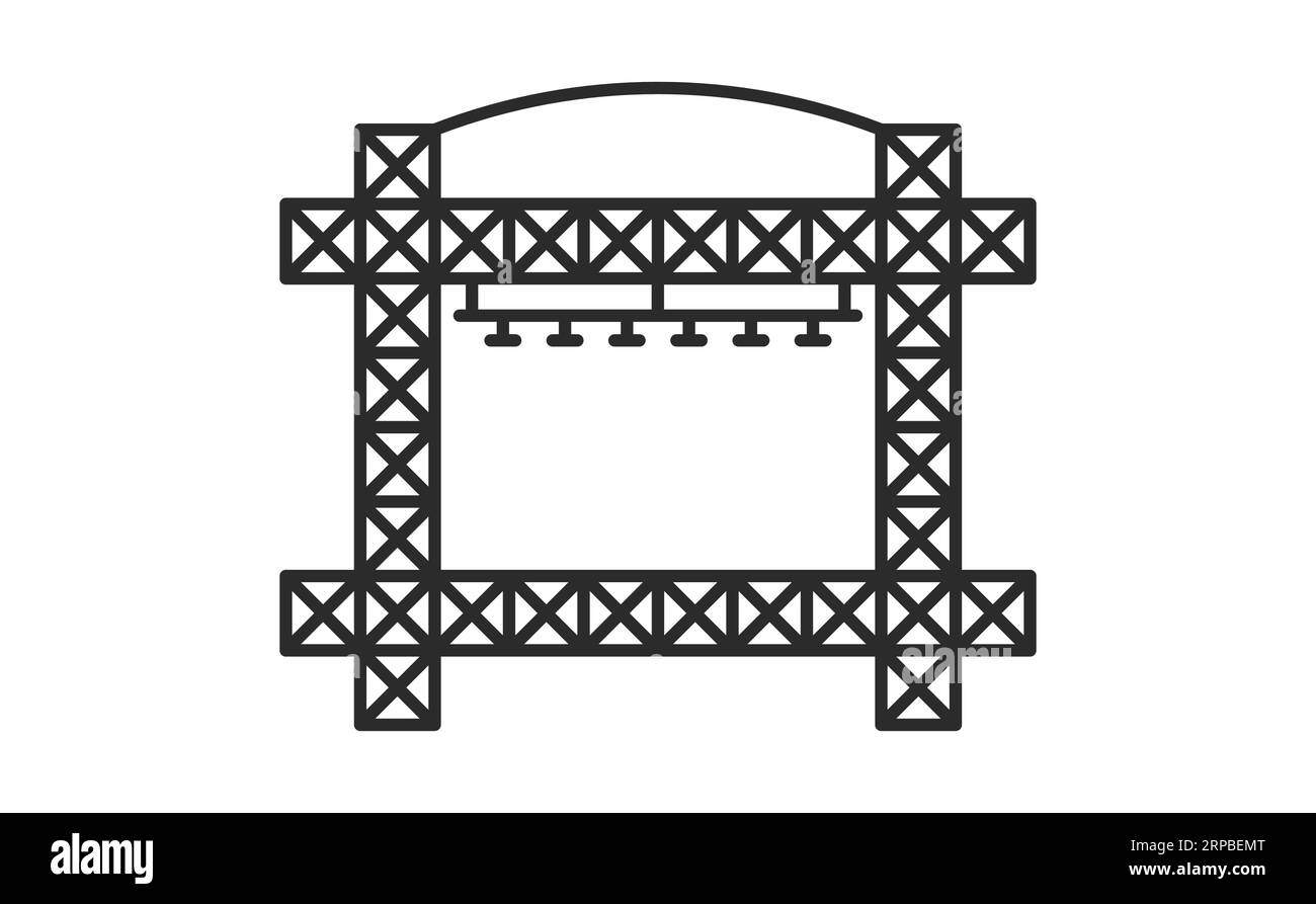 Stage concert podium spotlight icon Stock Vector Image & Art - Alamy