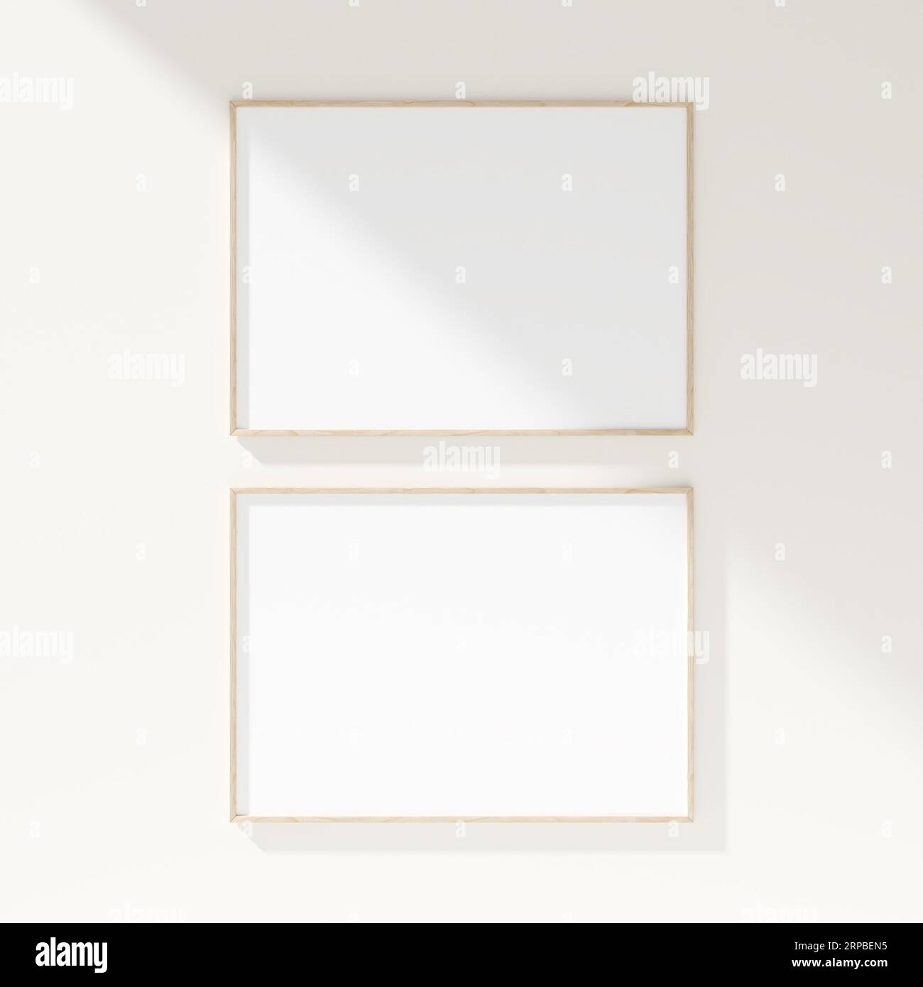 Minimal frame mockup on white wall. Poster mockup. Clean, modern ...