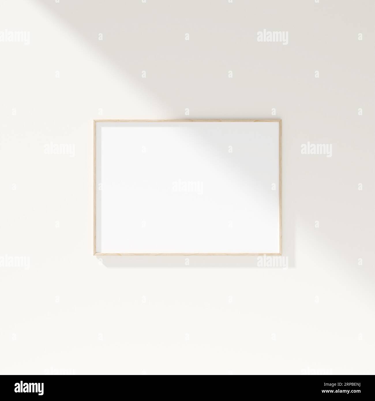 Minimal frame mockup on white wall. Poster mockup. Clean, modern ...