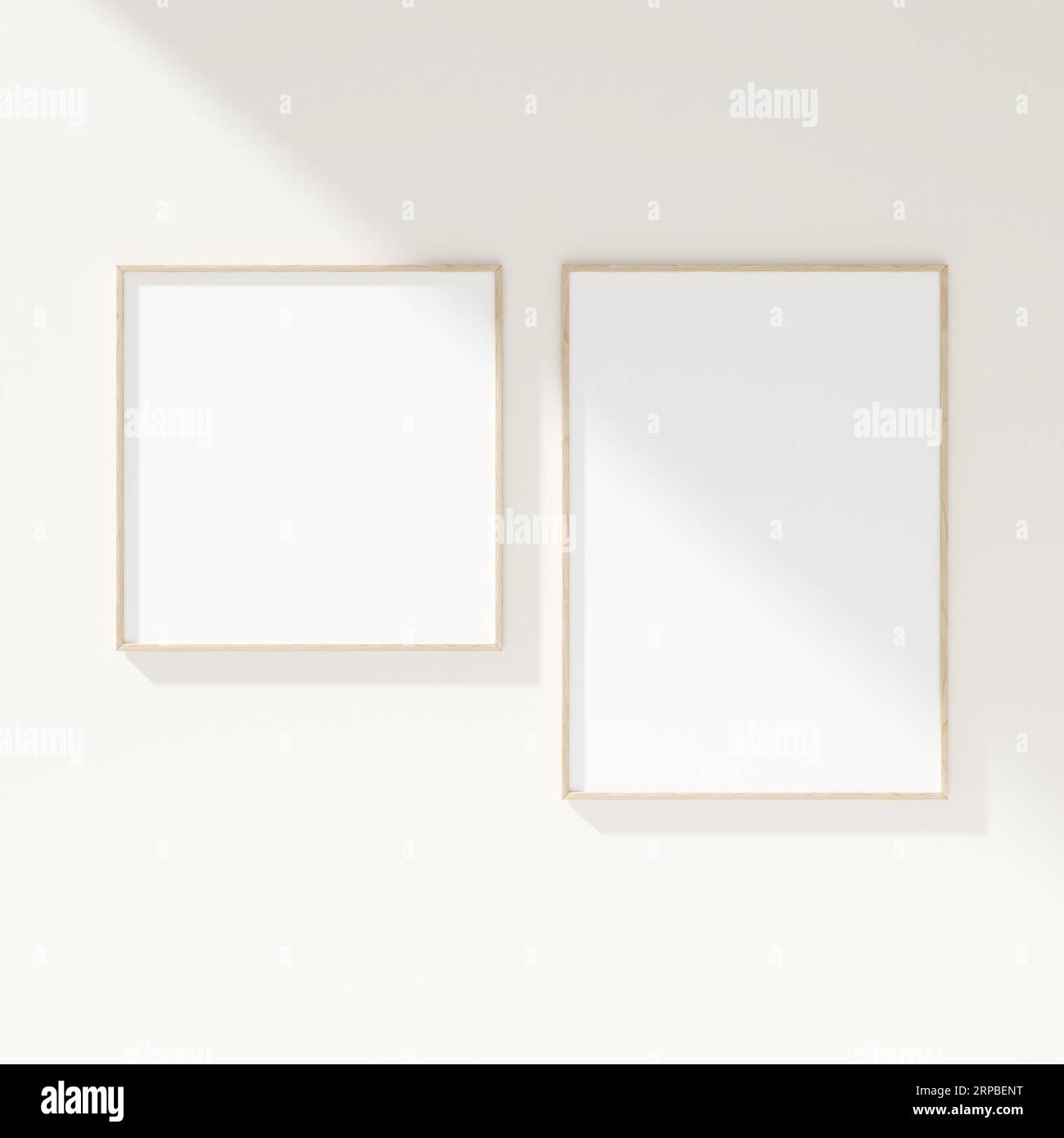 Minimal frame mockup on white wall. Poster mockup. Clean, modern ...