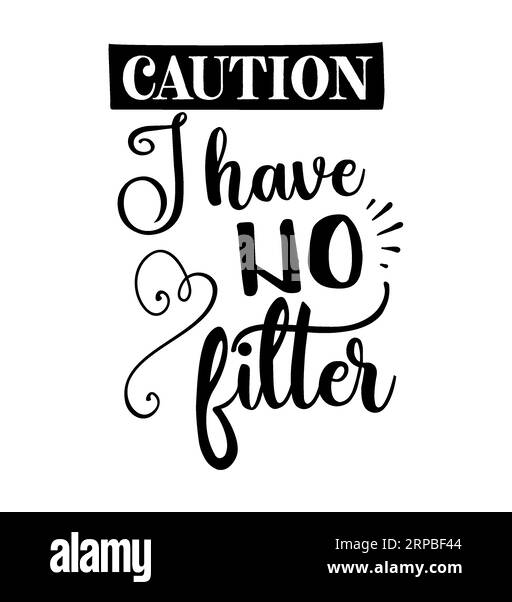 Caution i have no fitter typography t shirt design, tee print ...