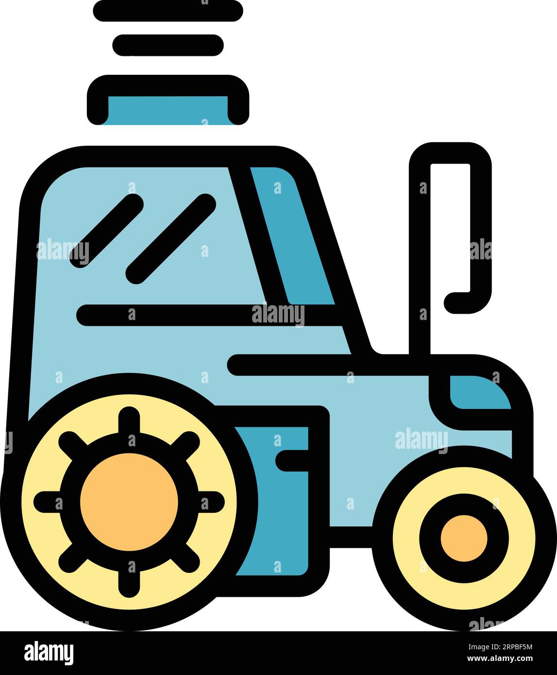 Farmer tablet tractor Stock Vector Images - Alamy