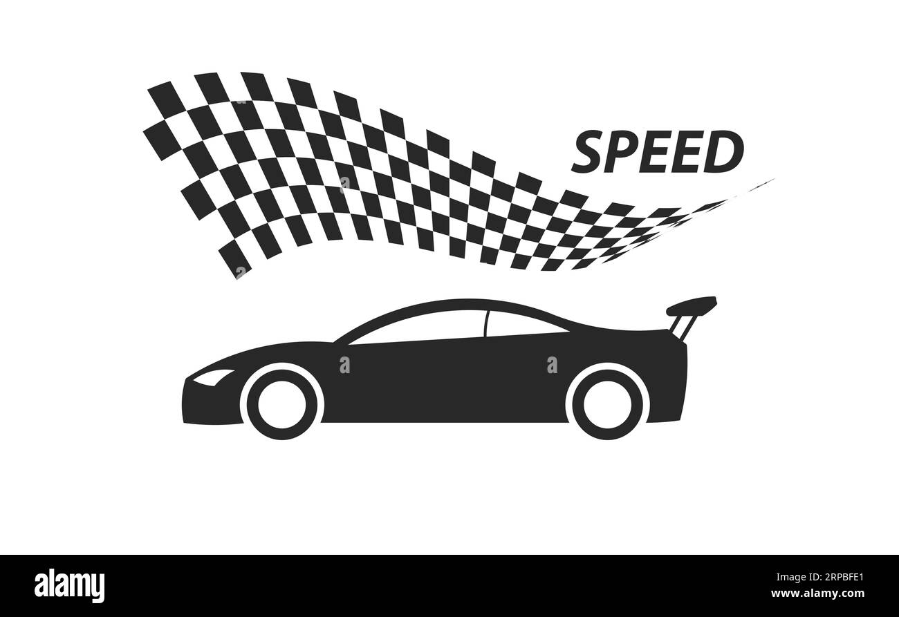 Racing flag speed car background Stock Vector Image & Art - Alamy