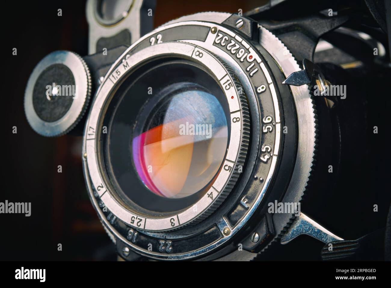 Vintage photo folding camera medium format films Stock Photo - Alamy