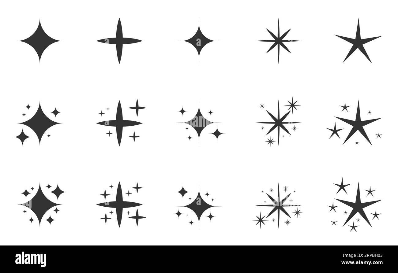 Sparkle star shine symbol blink hi-res stock photography and images - Alamy