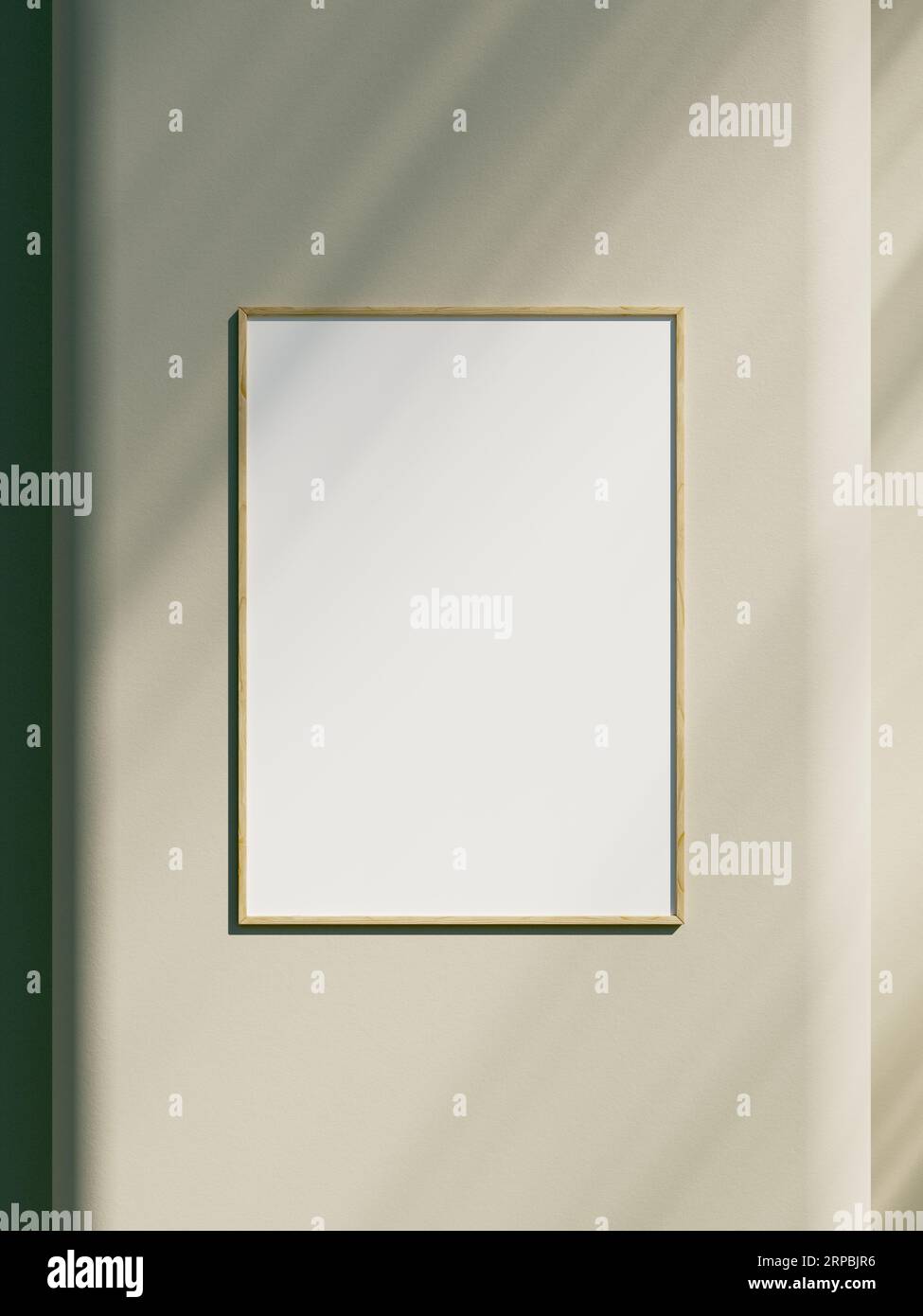 Picture frame on a wall background with shadow Stock Photo - Alamy