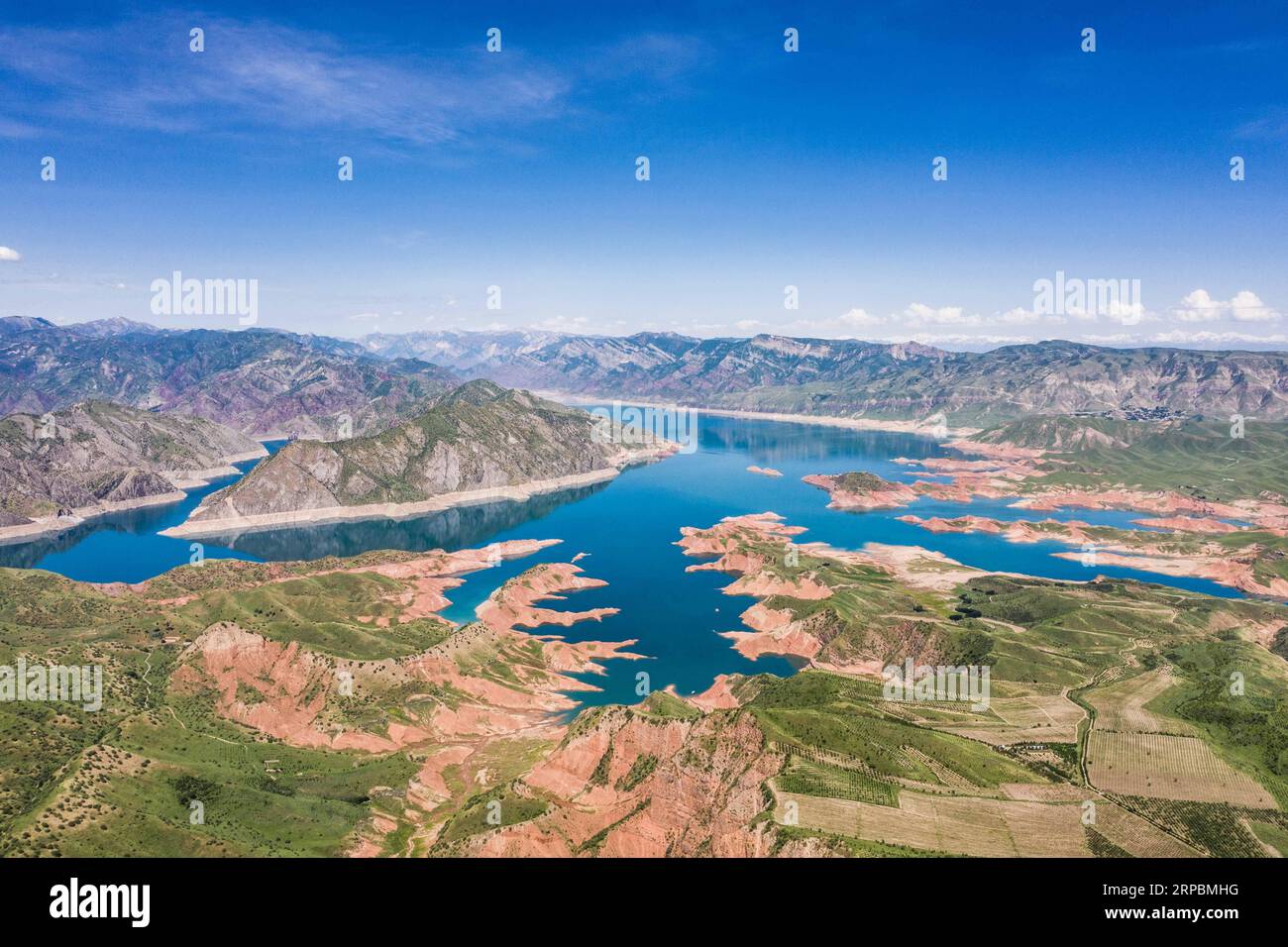 (190612) -- DUSHANBE, June 12, 2019 (Xinhua) -- Aerial photo taken on ...