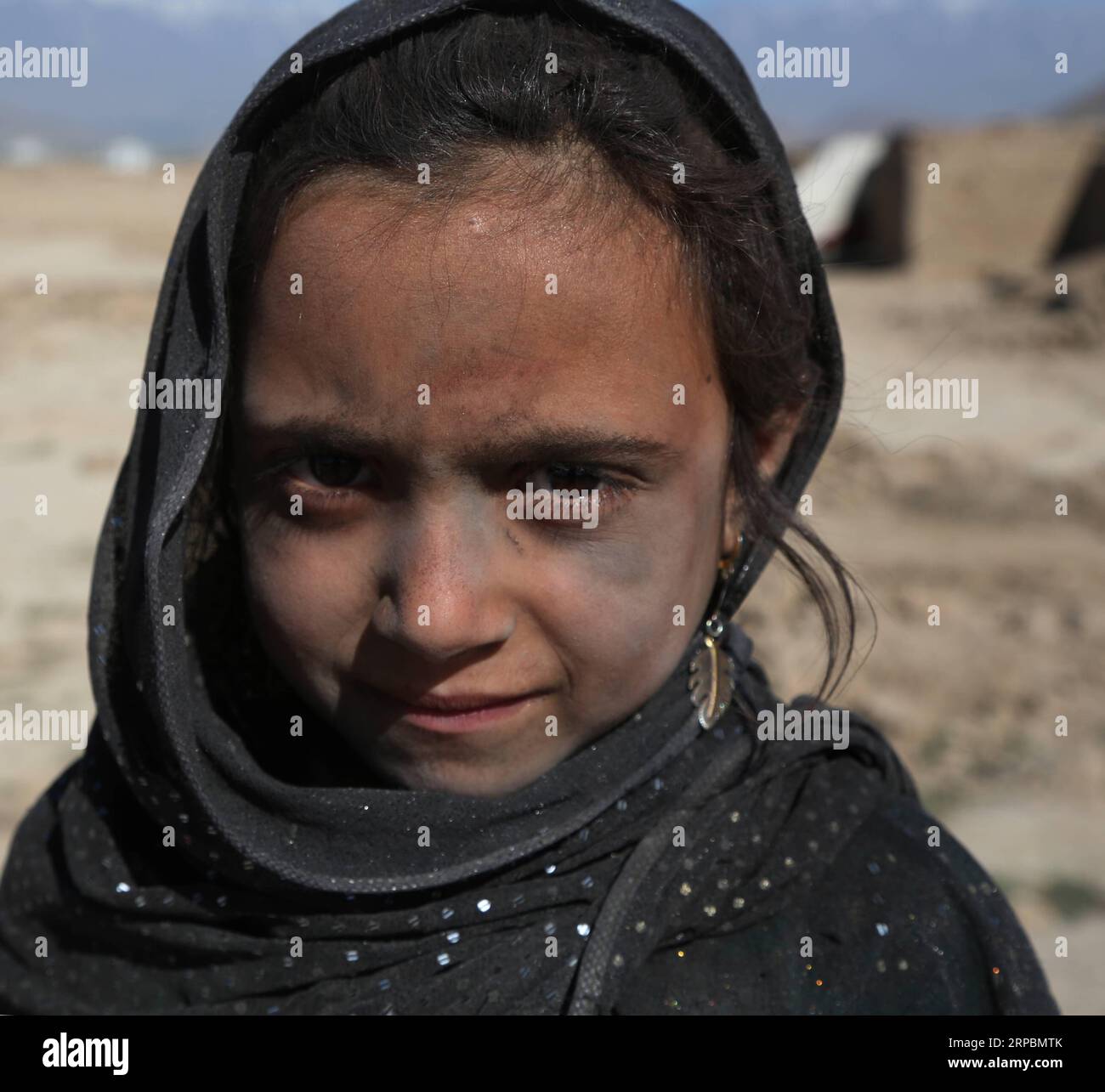(190612) -- KABUL, June 12, 2019 -- An Afghan child poses for a photo ...