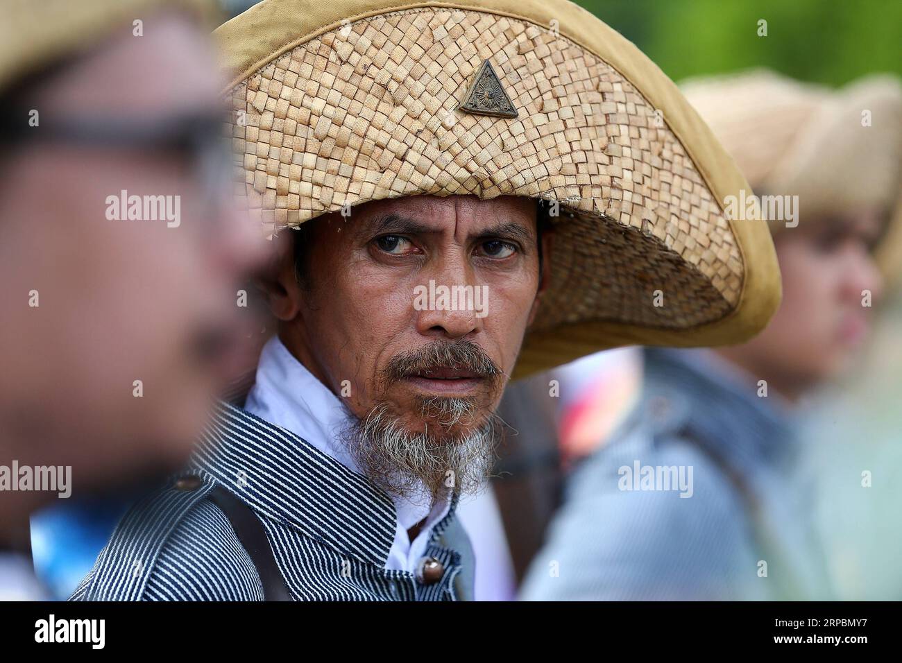 (190612) -- CAVITE PROVINCE, June 12, 2019 -- A man in a soldier ...