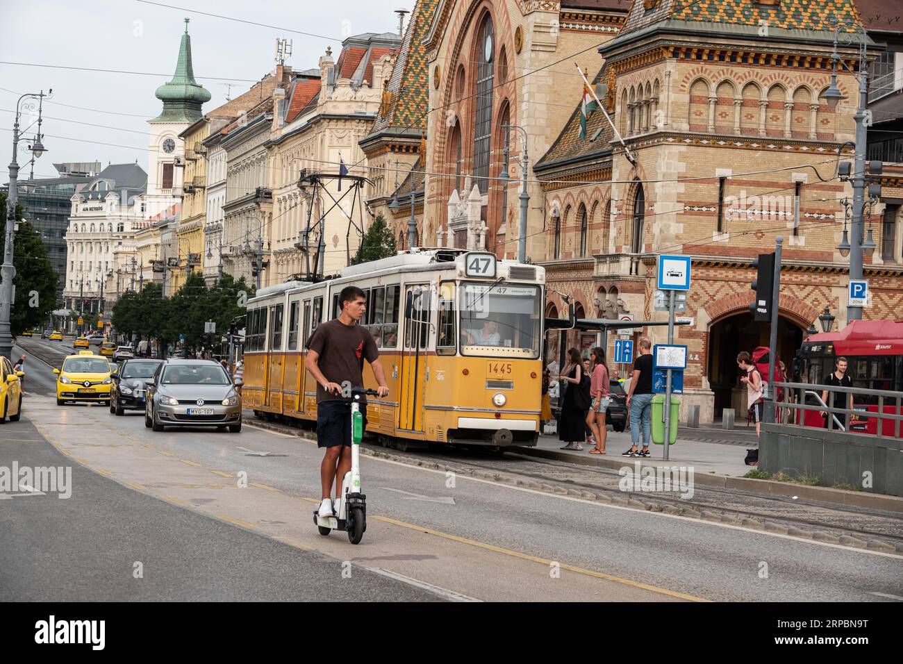 Electric scooters through the streets hi-res stock photography and images - Alamy