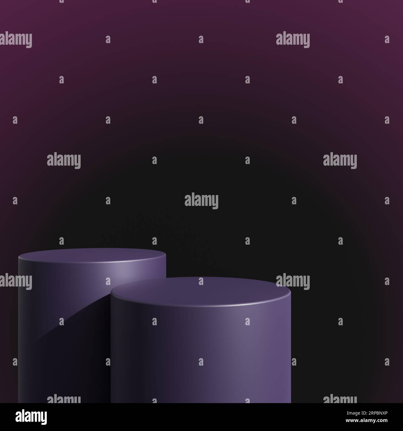 Empty purple podium with gradient background. Podium with abstract ...