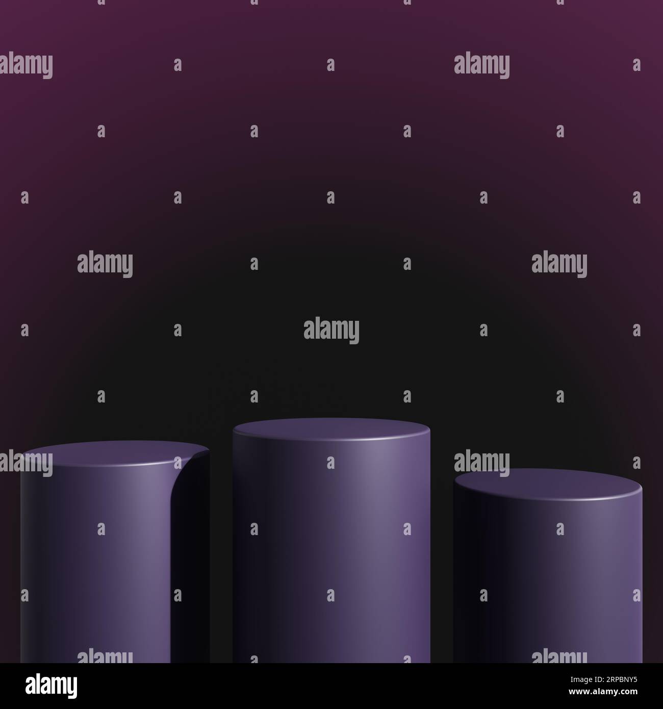Empty purple podium with gradient background. Podium with abstract ...