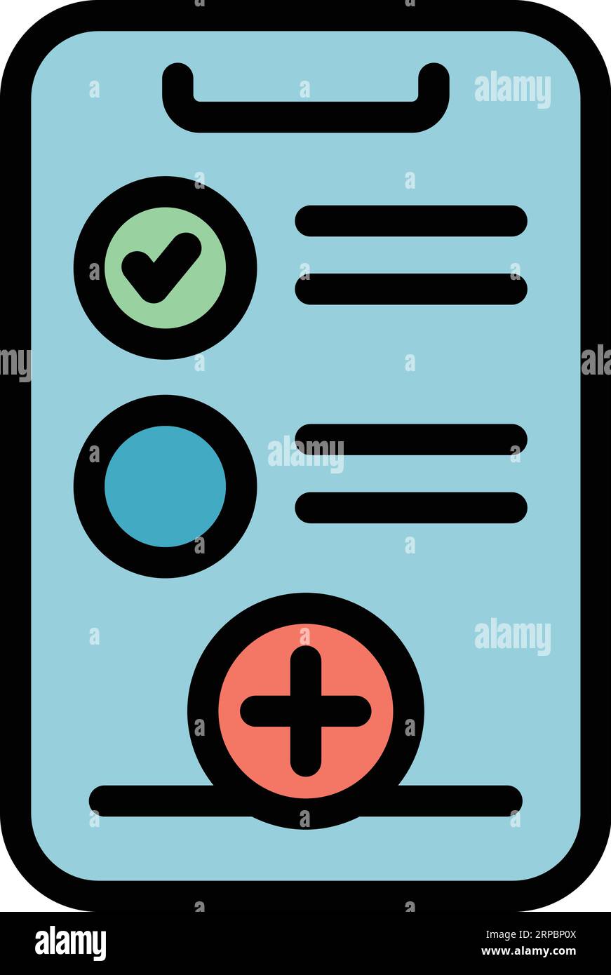 Smartphone key point icon outline vector. Business check. Away ...