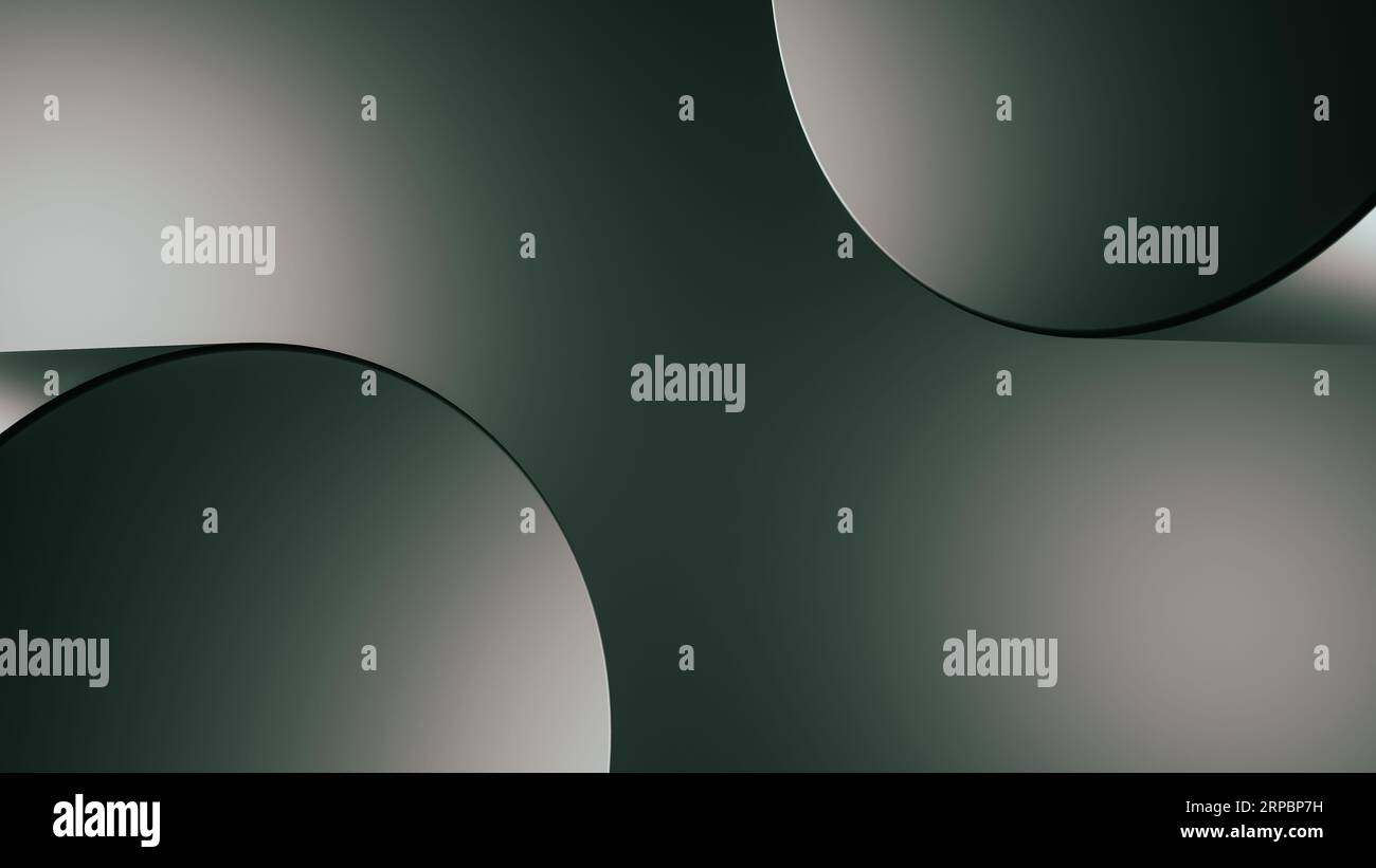 Abstract 3d rendering pf a modern metal cylinder geometric background ...