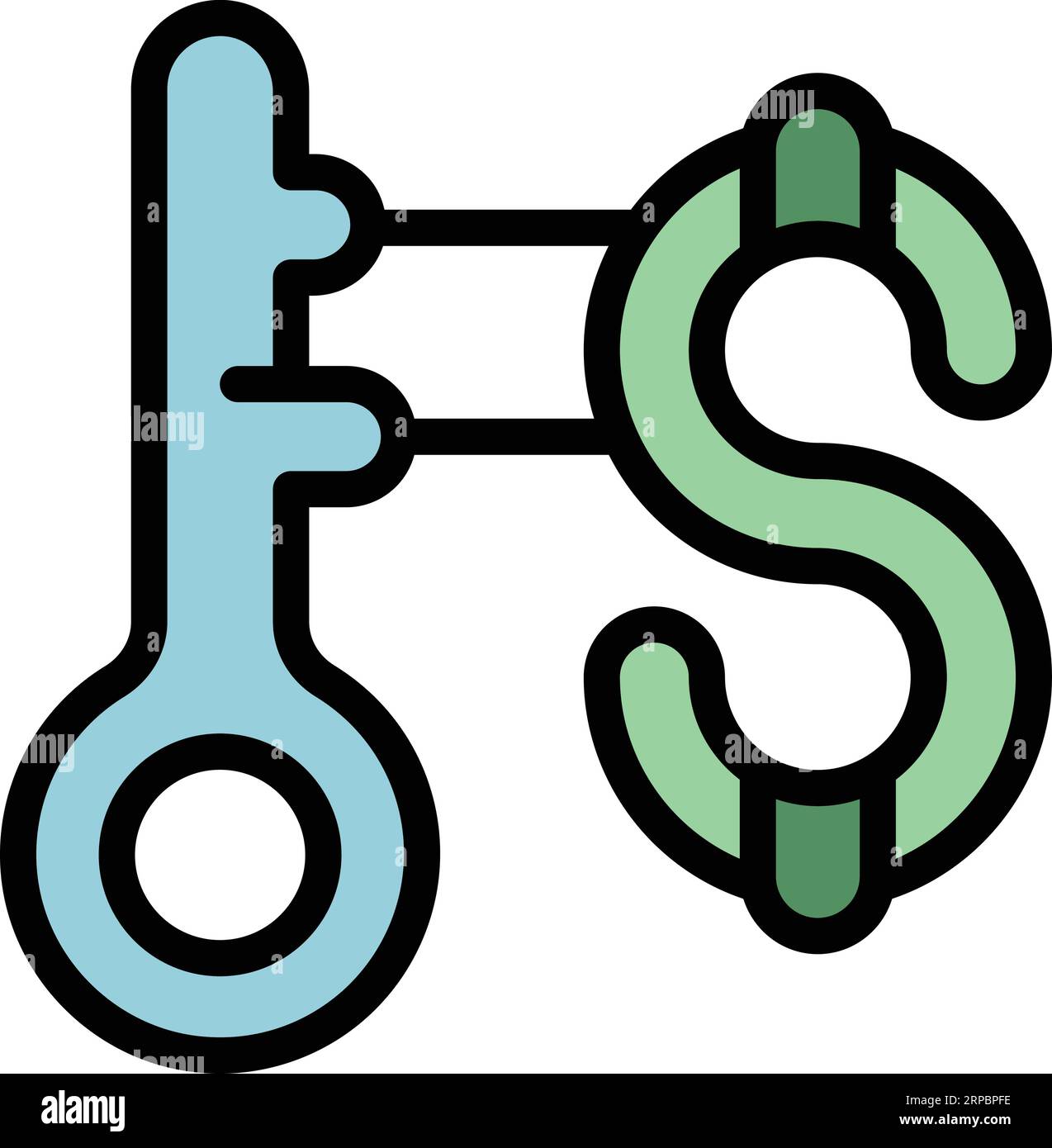 Success key icon outline vector. Check list. Main conclusion color flat ...