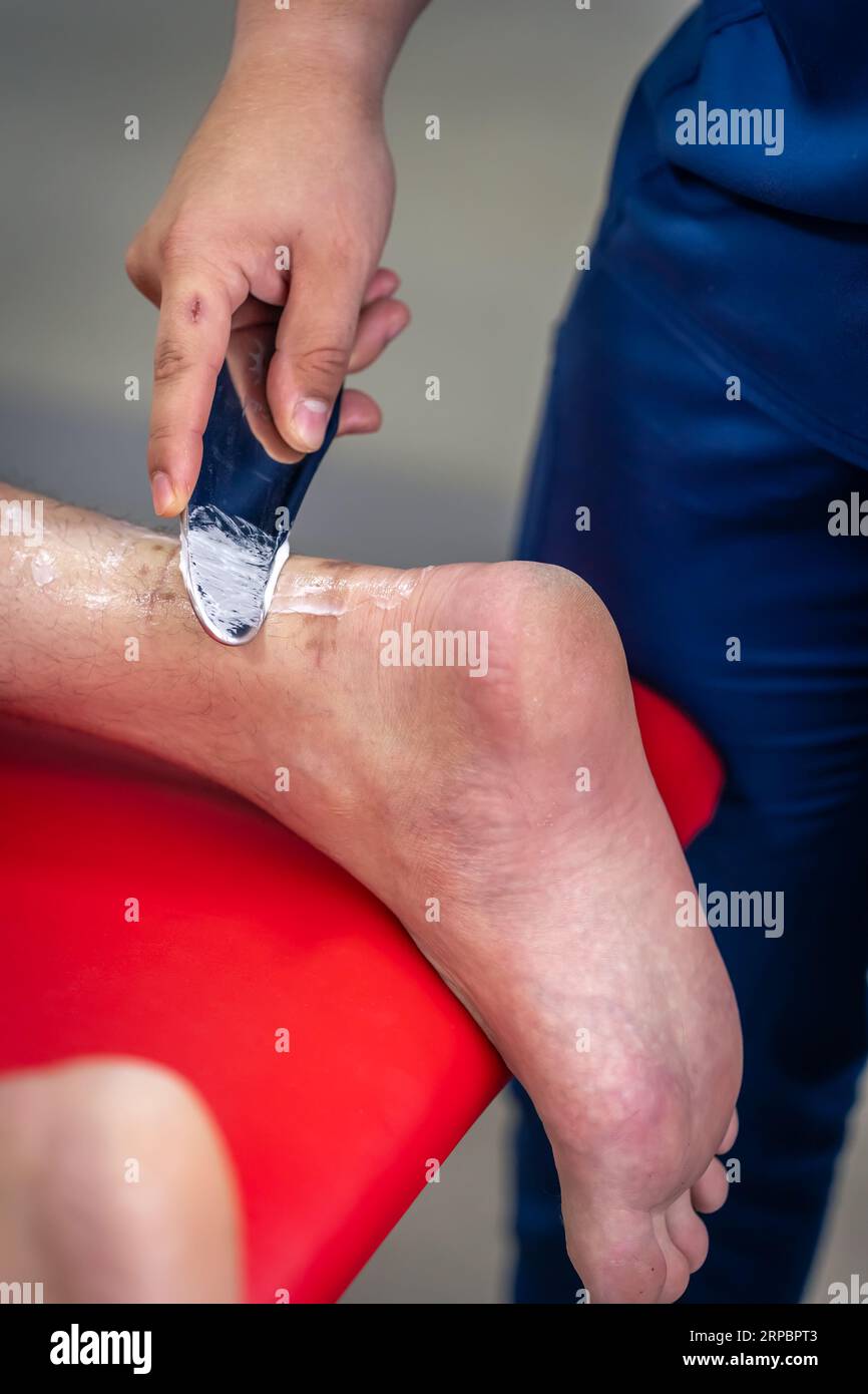 Instrumental mobilization of soft tissues, heel and arch pain treatment ...