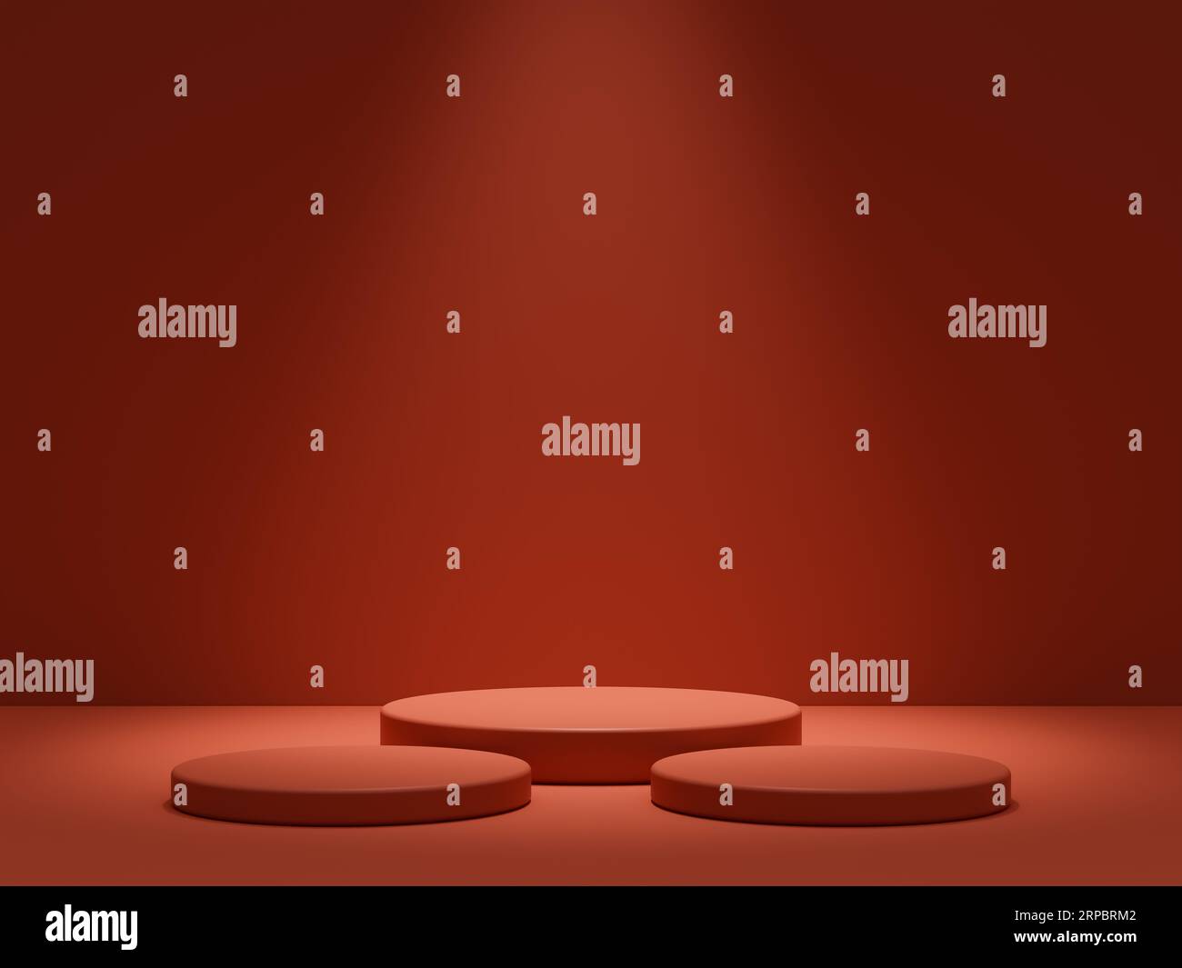 Product display red podium for product presentation Stock Photo - Alamy