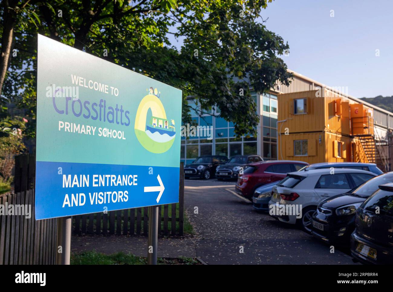 General view of Crossflatts primary in Bradford which has been affected ...