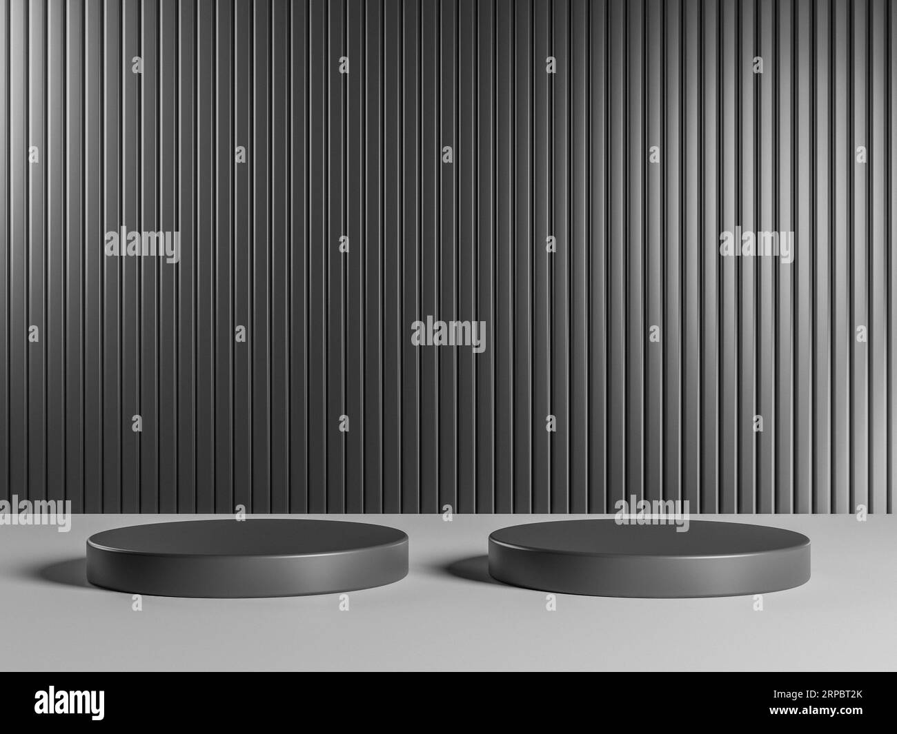 Minimal grey podium for your product showcase with metal background ...