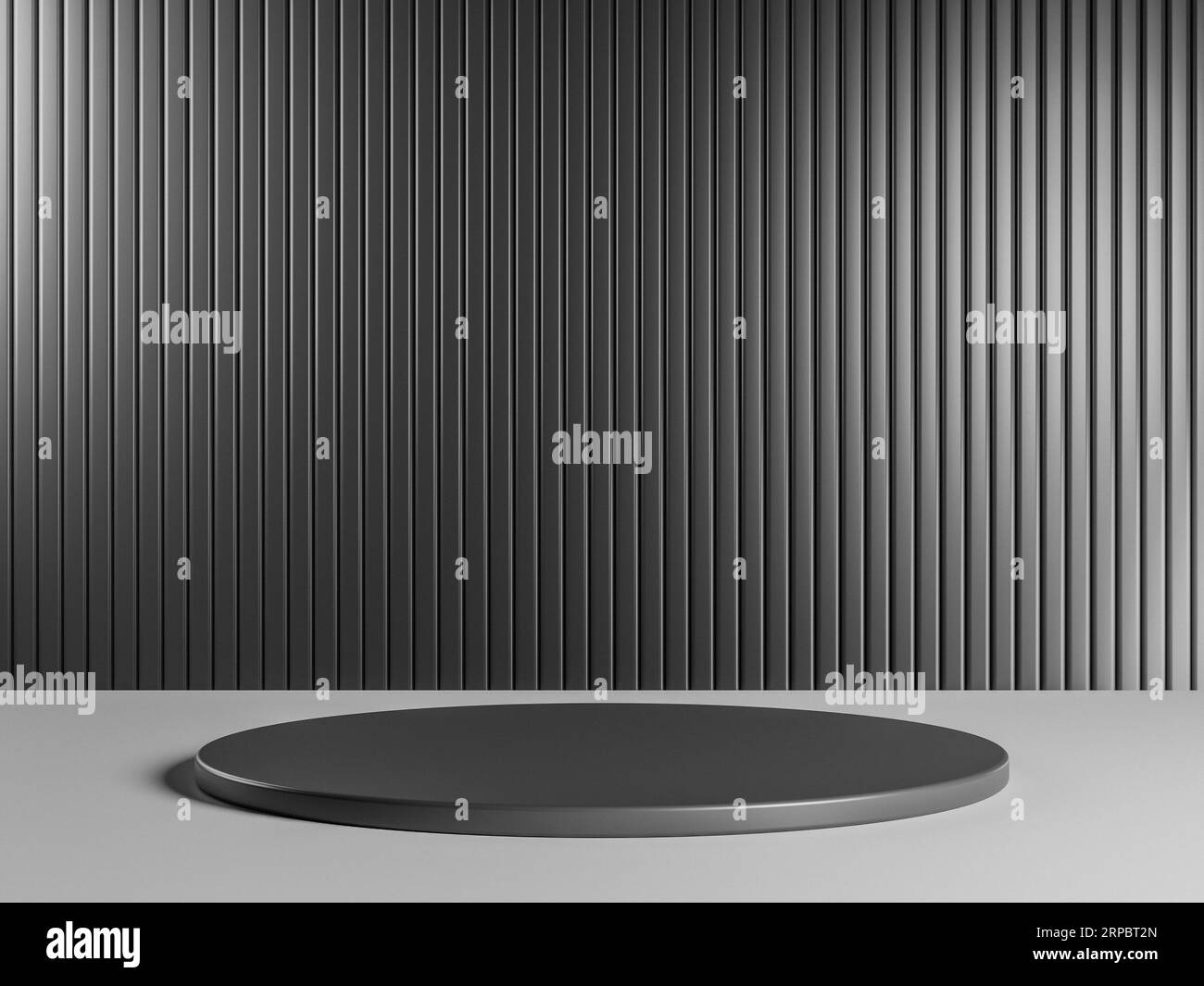 Minimal grey podium for your product showcase with metal background ...
