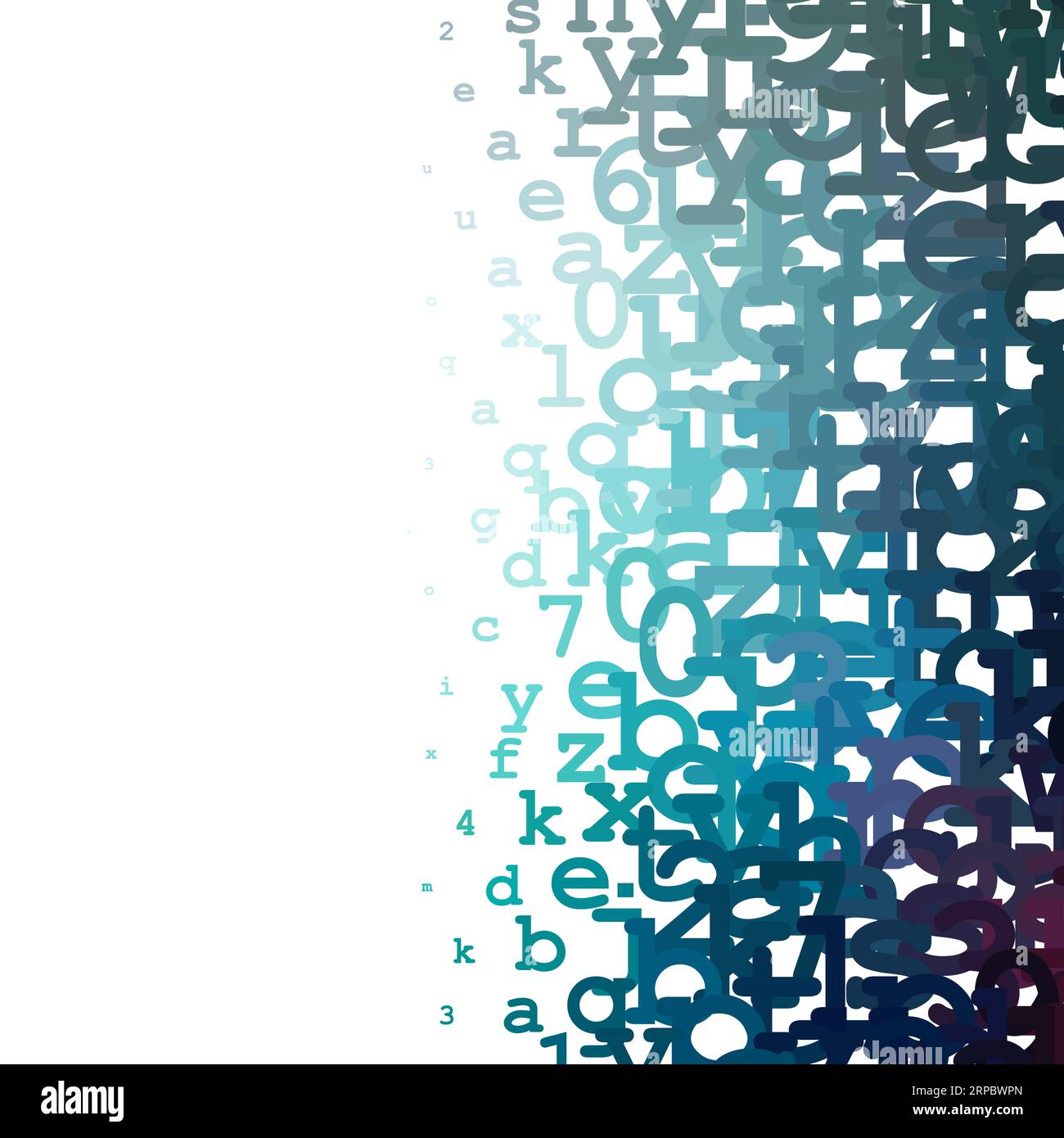 Blue Abstract Alphabet Design Background Stock Photo - Alamy