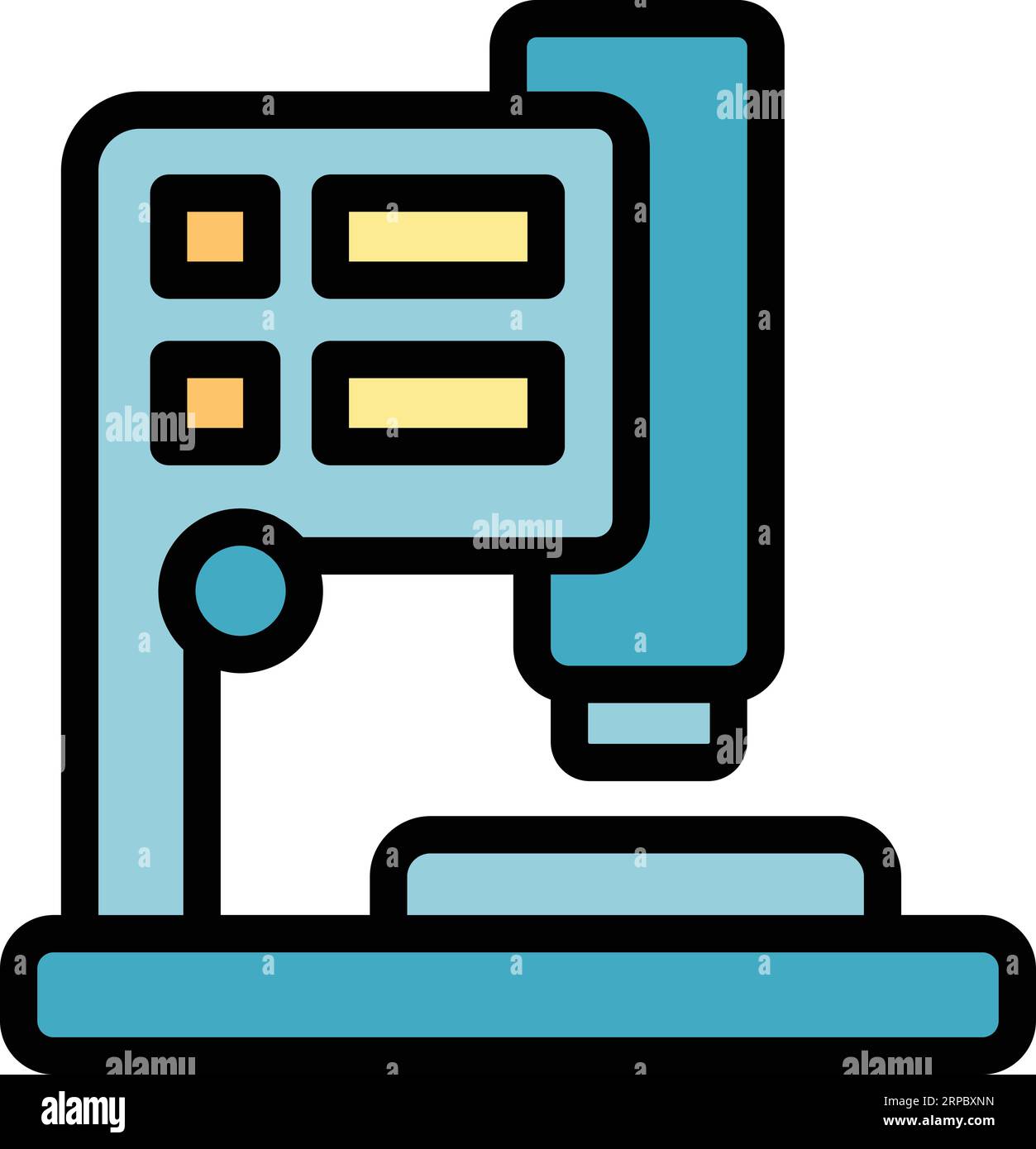 Enzymes under microscope icon outline vector. Chain vitamin. Amino ...