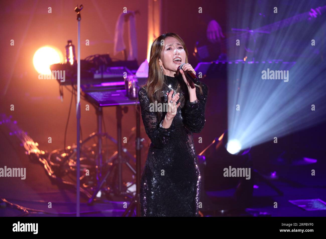 Japanese singer, actress and former idol Shizuka Kudo holds a concert ...
