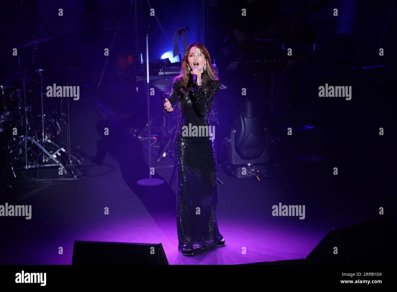 Japanese singer, actress and former idol Shizuka Kudo holds a concert ...