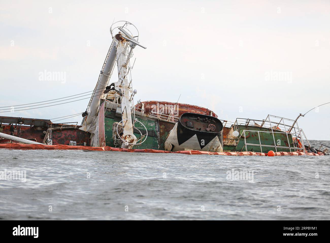 Shipwreck of smuggling cargo vessel Captain Ufuk that capsized & sank ...