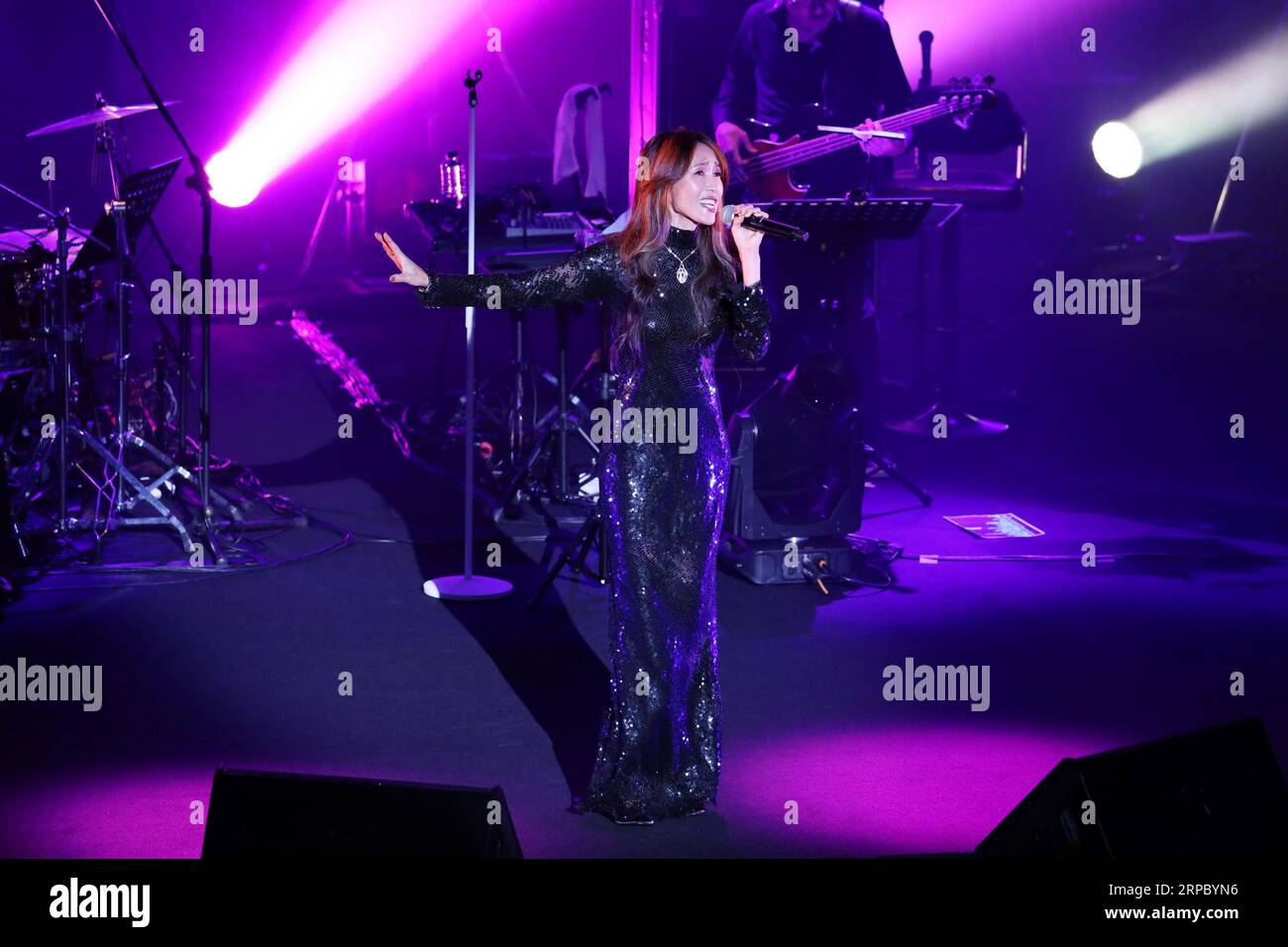 Japanese singer, actress and former idol Shizuka Kudo holds a concert ...
